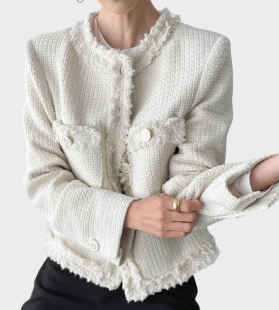 Parker Tweed Button Down Jacket – OverStacked