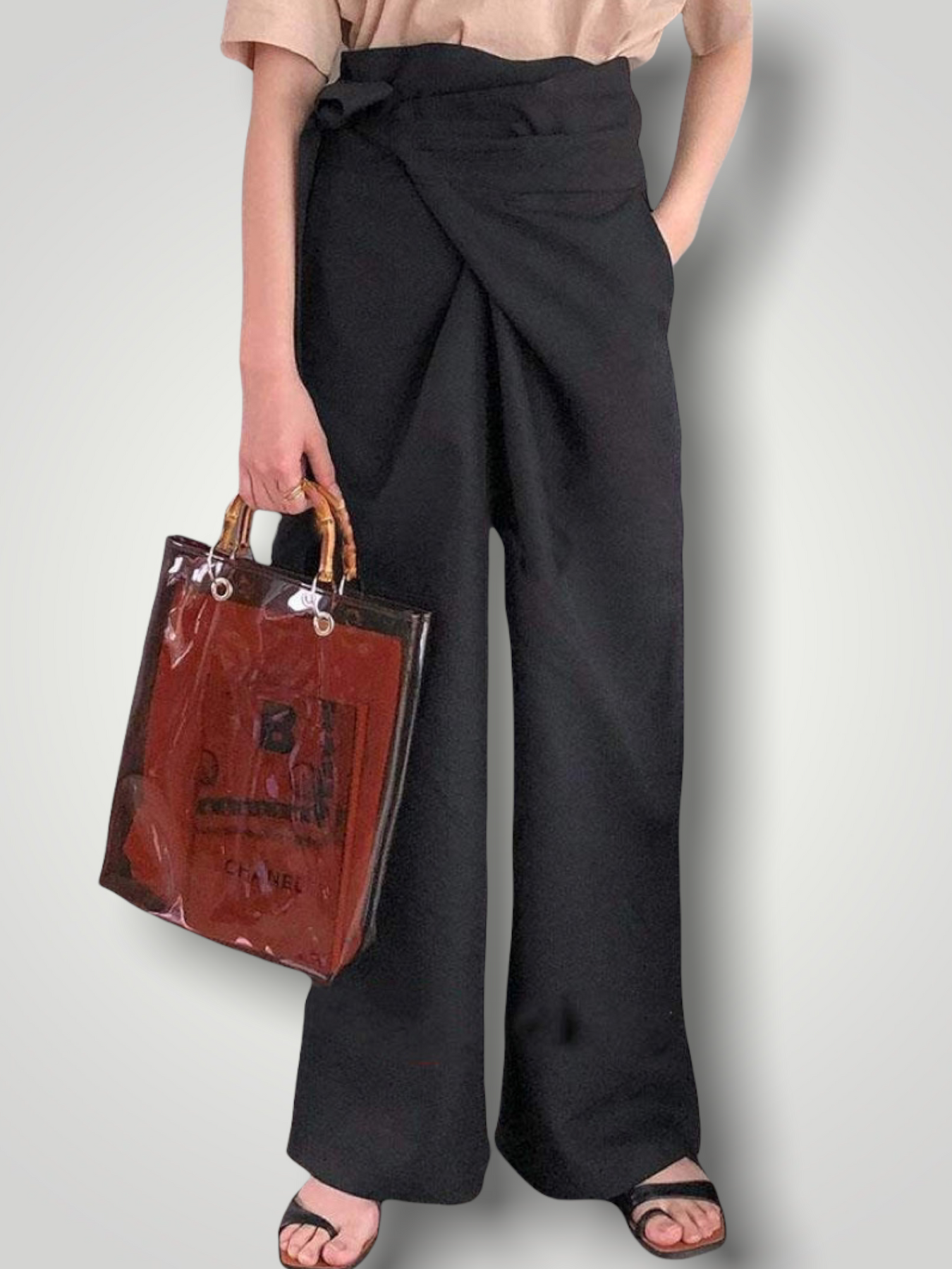 Sadie Wrap Around Wide Leg Trousers – OverStacked